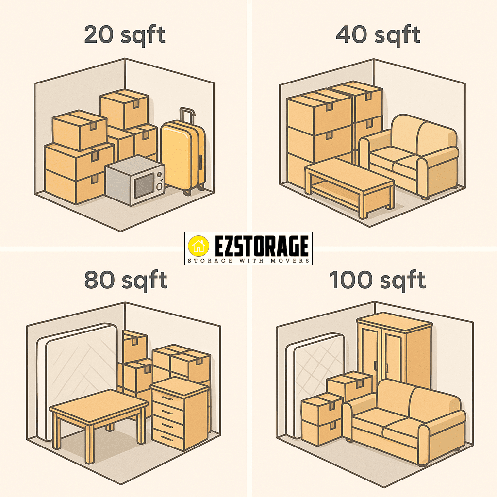 EZ Storage: Guide to Storage Space Sizes in Singapore